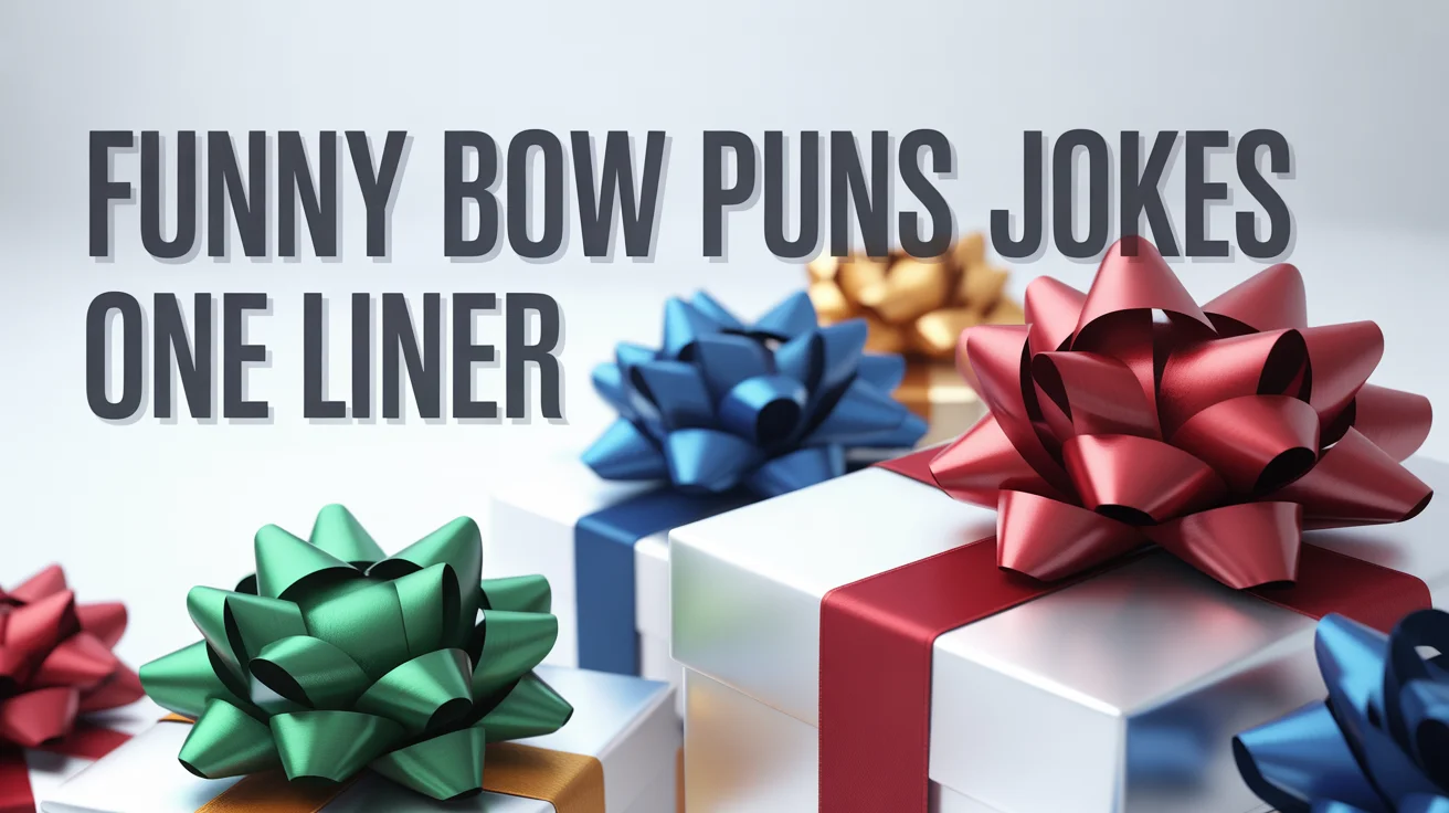 Funny Bow Puns Jokes One Liner - Puns HaHa