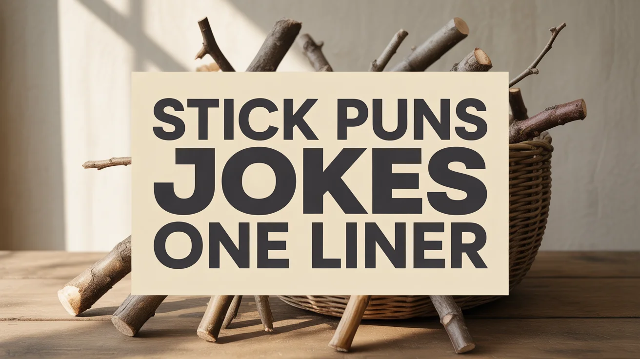 Stick Puns Jokes One Liner - Puns HaHa