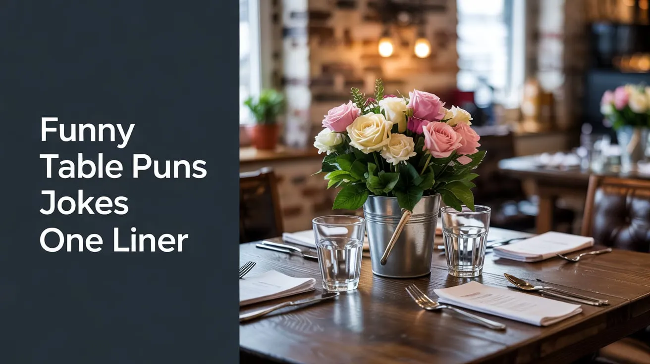 Funny Table Puns Jokes One Liner - Puns HaHa
