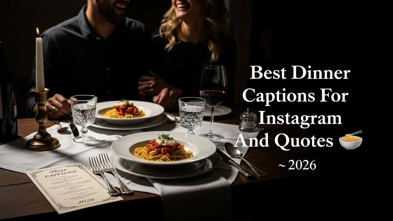 990+ Best Dinner Captions For Instagram And Quotes 🍝 2026 - Puns HaHa